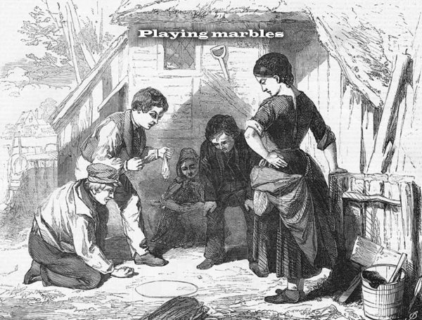 The games children played – Colonial times — Ronnie Lee. rocks